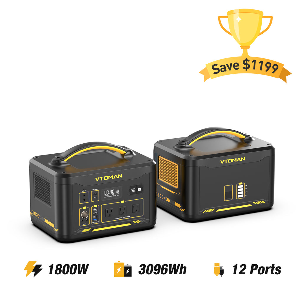 Unleash the Power of Solar Generator - 1800W Output, Expandable to ...