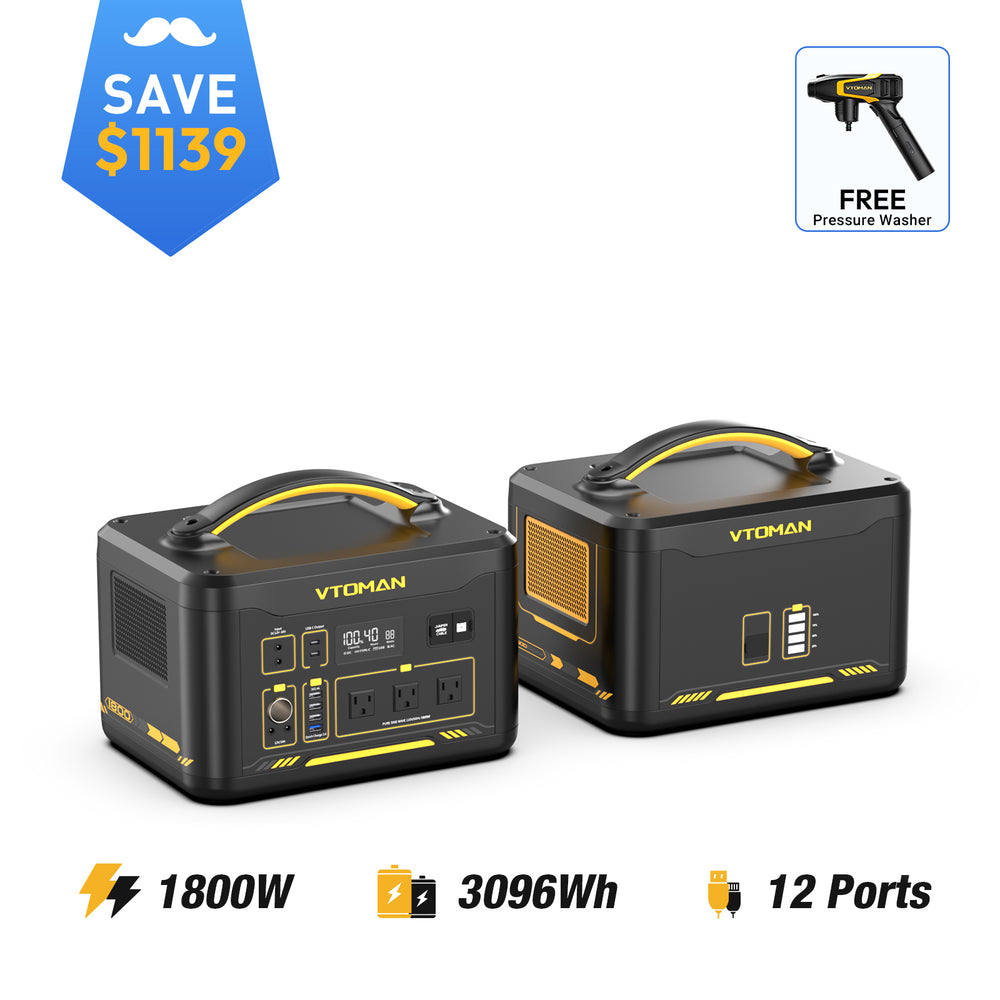 Unleash the Power of Solar Generator - 1800W Output, Expandable to ...