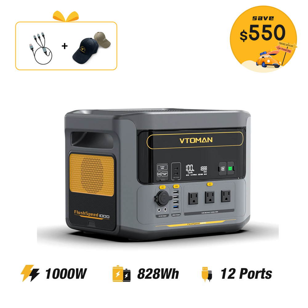 Portable Power Station 1000w | Battery Portable Power Station | Vtoman – VTOMAN