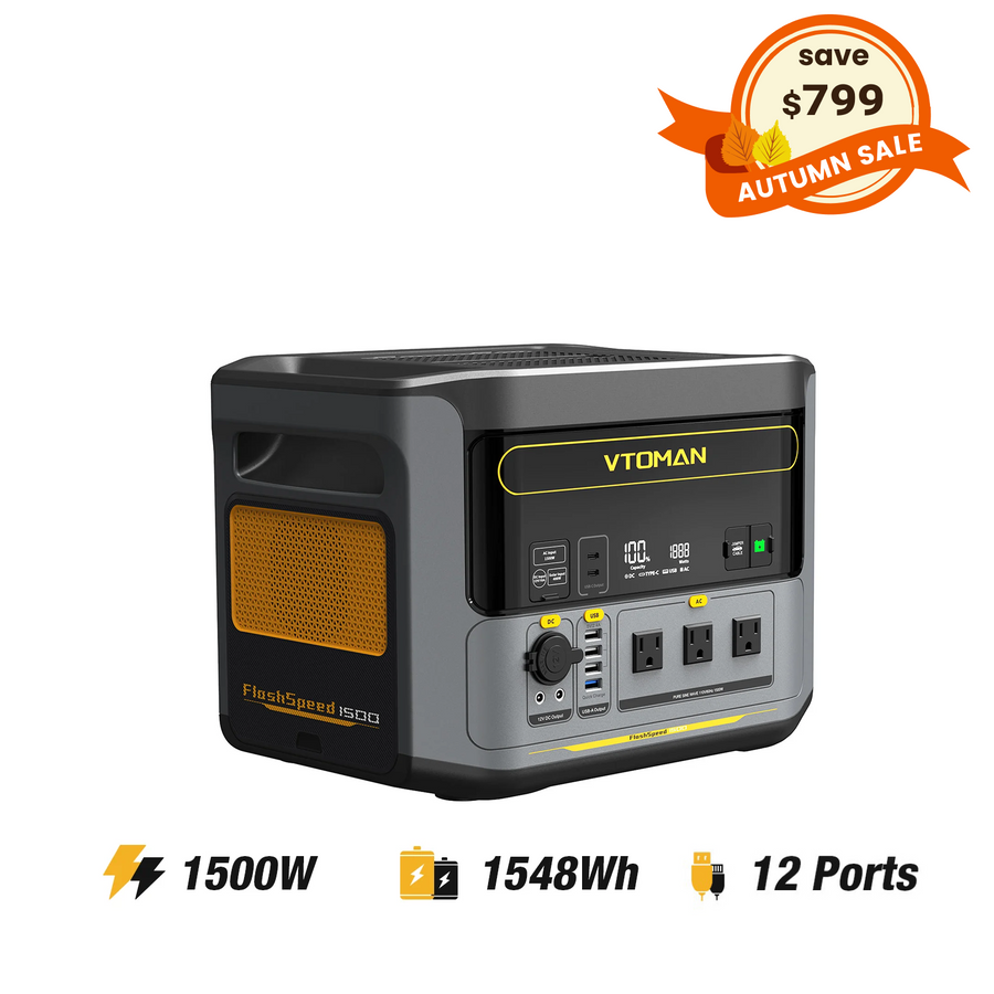 Solar Power Generator for Home | 1500 Watt Solar Generator | Vtoman ...