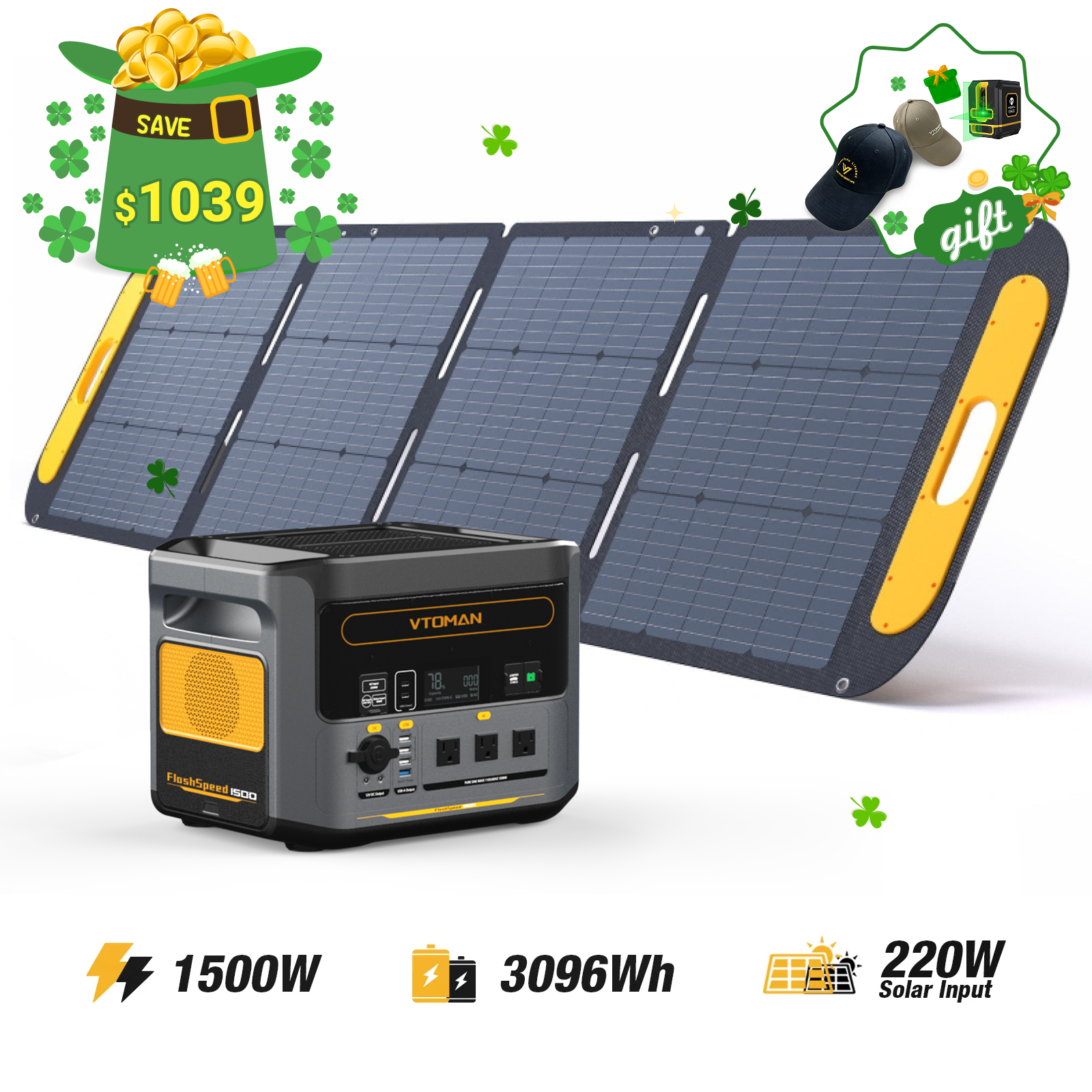 Solar Panel Generator | Solar Portable Generators | Vtoman – VTOMAN