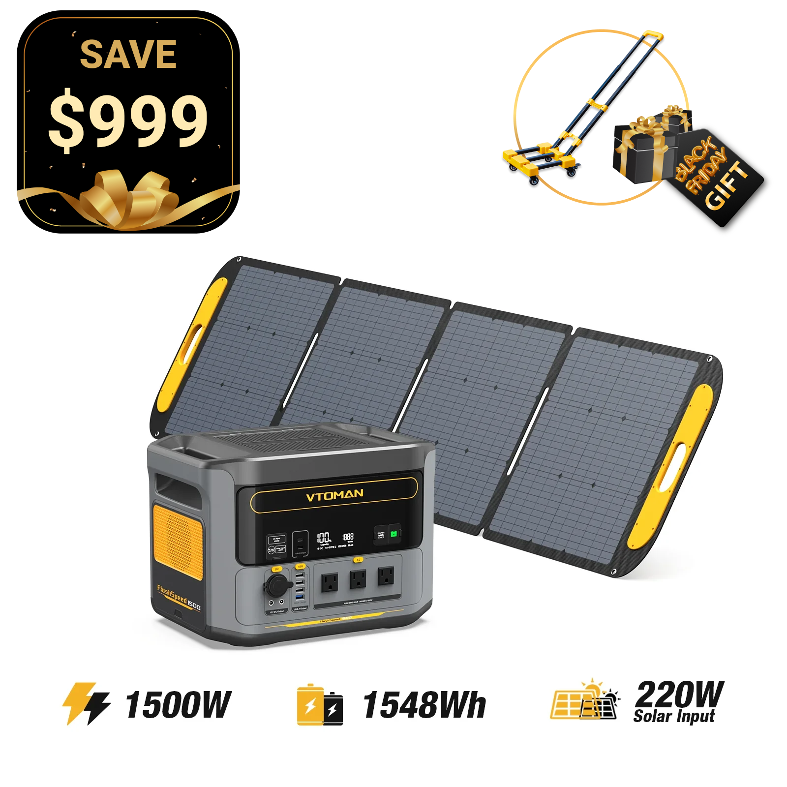 portable power station solar generator-VTOMAN Official