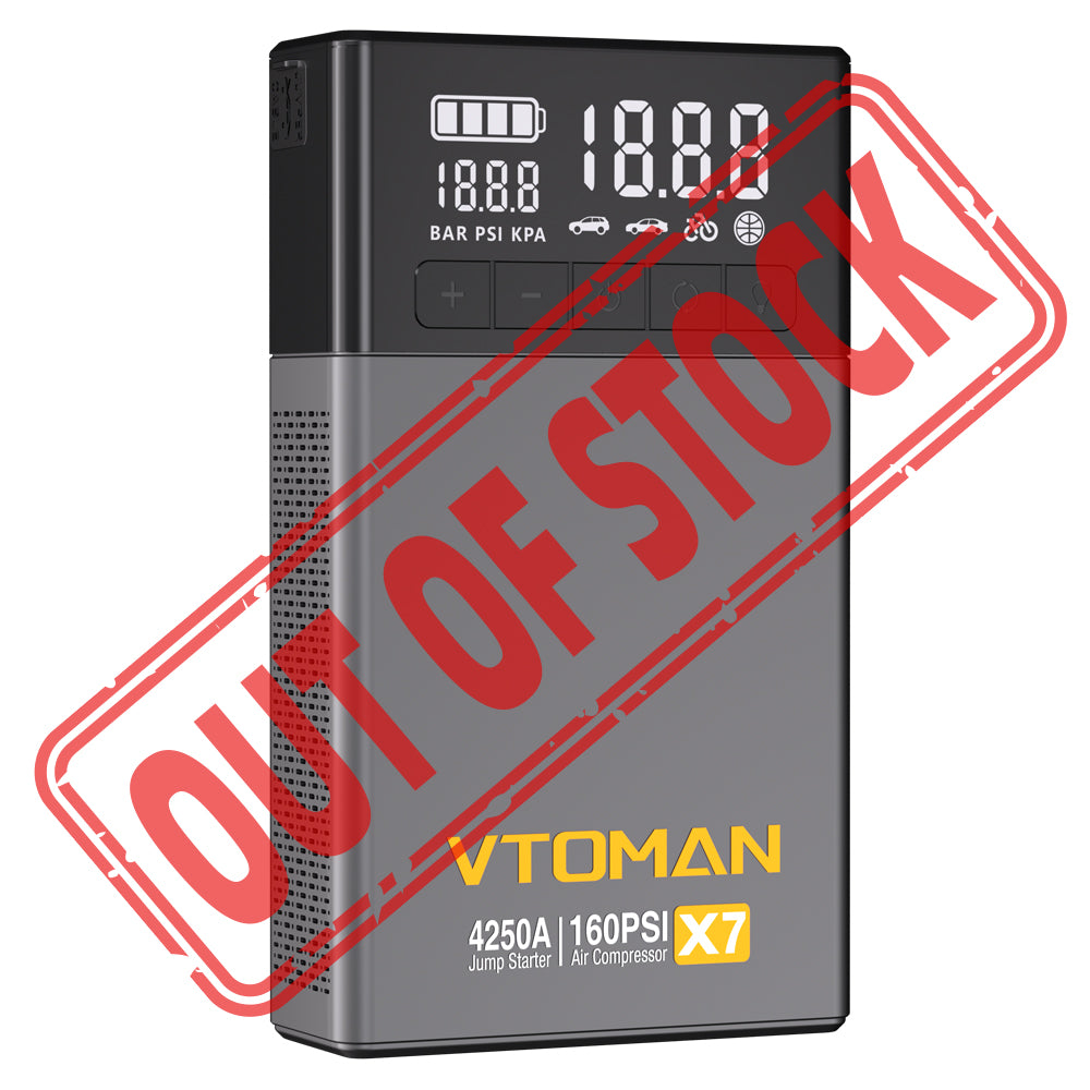 Jump Starter & Air Compressor | 4250A Peak Power – VTOMAN
